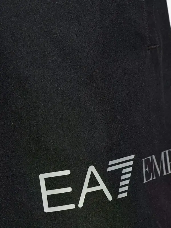 EA7 Logo-print Drawstring Swim Shorts