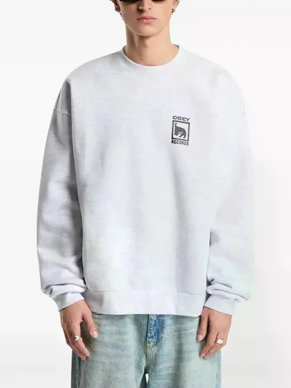 Obey Records Logo-print Sweater