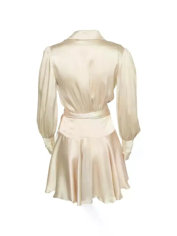 Zimmermann Wrap-around Satin Dress