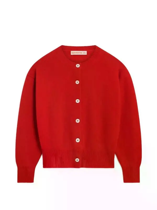 &daughter Ada Crew-neck Cardigan - Red