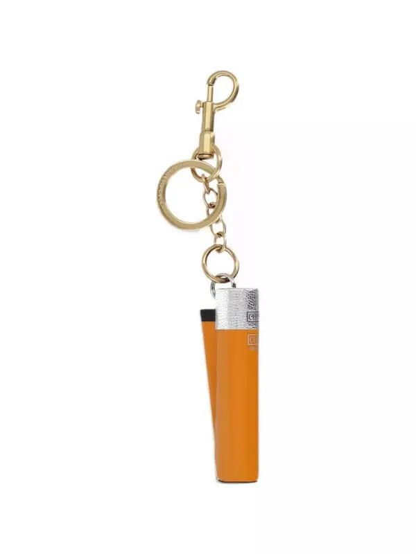 ANYA HINDMARCH Clipper Lighter-motif Leather Keyring