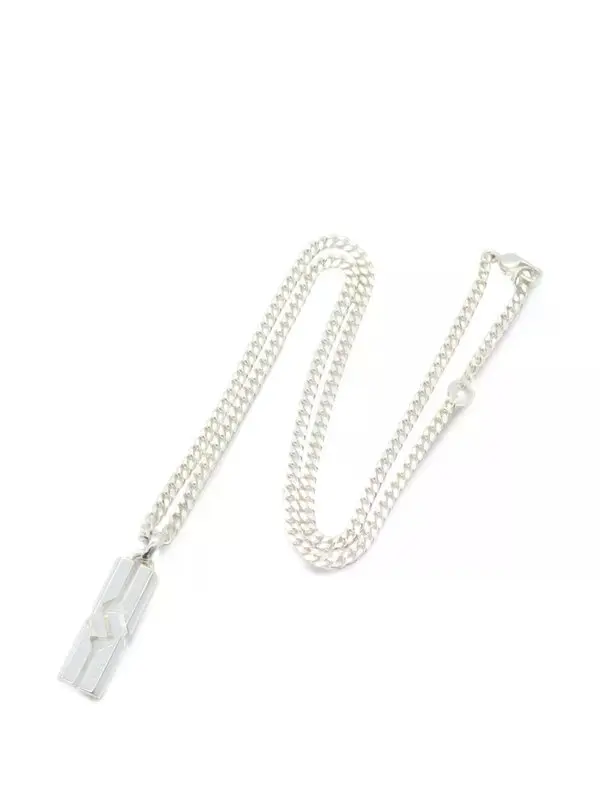 Gucci 2010s Knot Pendant Necklace - Silver