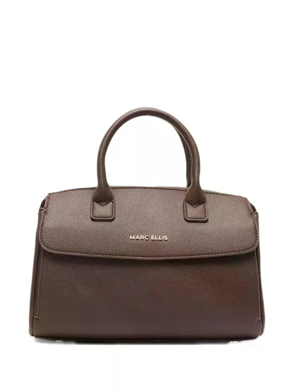 MARC ELLIS Alysa Logo-plaque Pebbled-effect Tote Bag