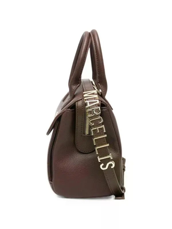 MARC ELLIS Alysa Logo-plaque Pebbled-effect Tote Bag