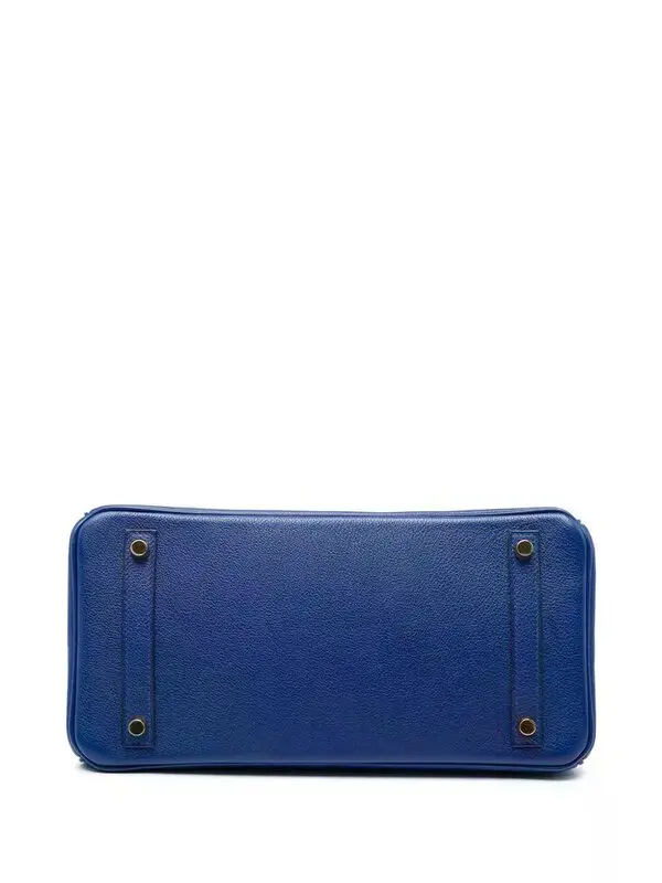 Hermès 2018 Togo Birkin Retourne 30 Handbag - Blue