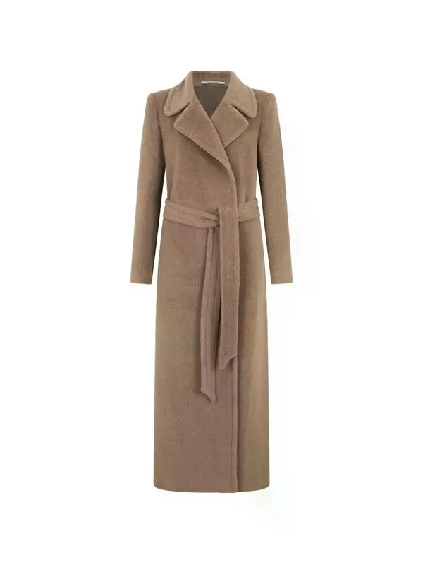 Tagliatore Belted Brushed-finish Coat