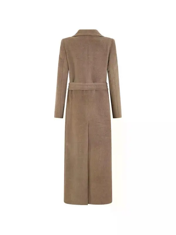 Tagliatore Belted Brushed-finish Coat