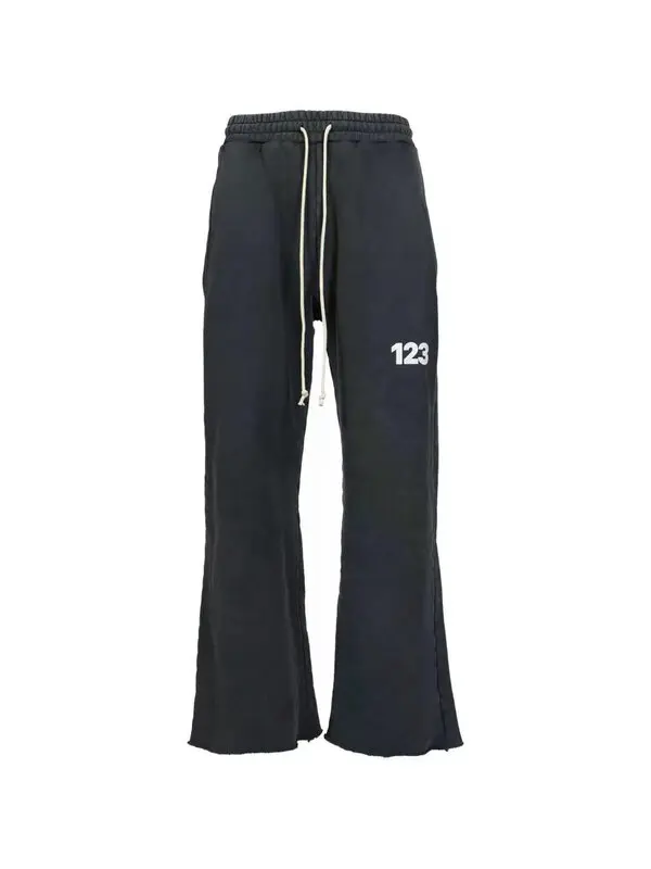RIVINGTON ROI REBIS Logo-print Wide-leg Track Pants
