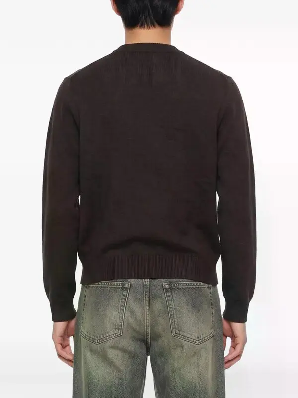SUNFLOWER Crew-neck Ribbed-trim Sweater