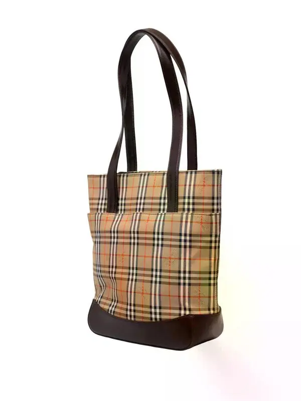 Burberry 2000-2017 Haymarket Check Canvas Tote Bag