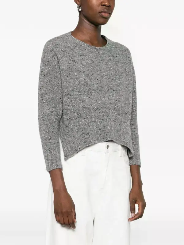Liviana Conti Flecked Side-slit Sweater
