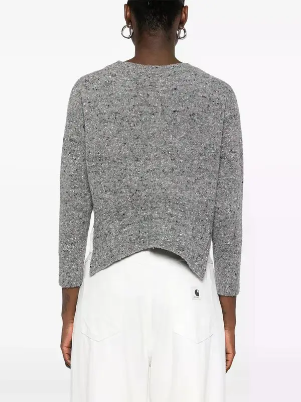 Liviana Conti Flecked Side-slit Sweater