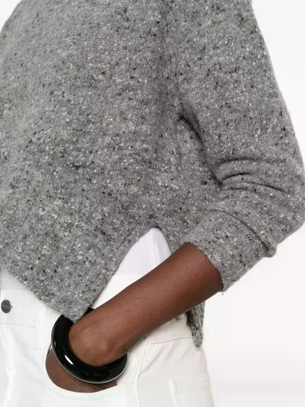 Liviana Conti Flecked Side-slit Sweater