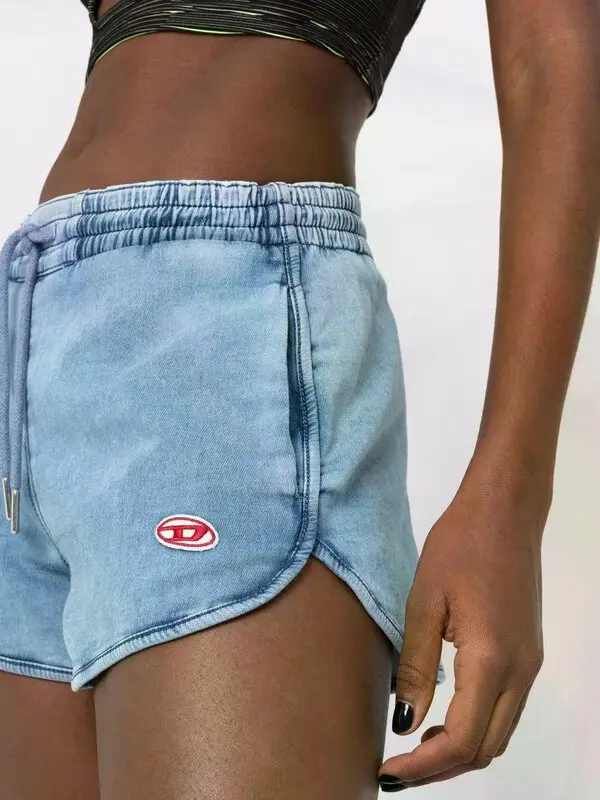 DIESEL® Logo Patch Drawstring Shorts