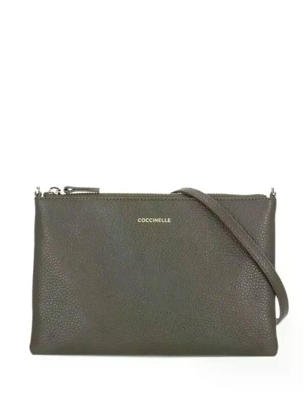 COCCINELLE Grained-leather Clutch Bag