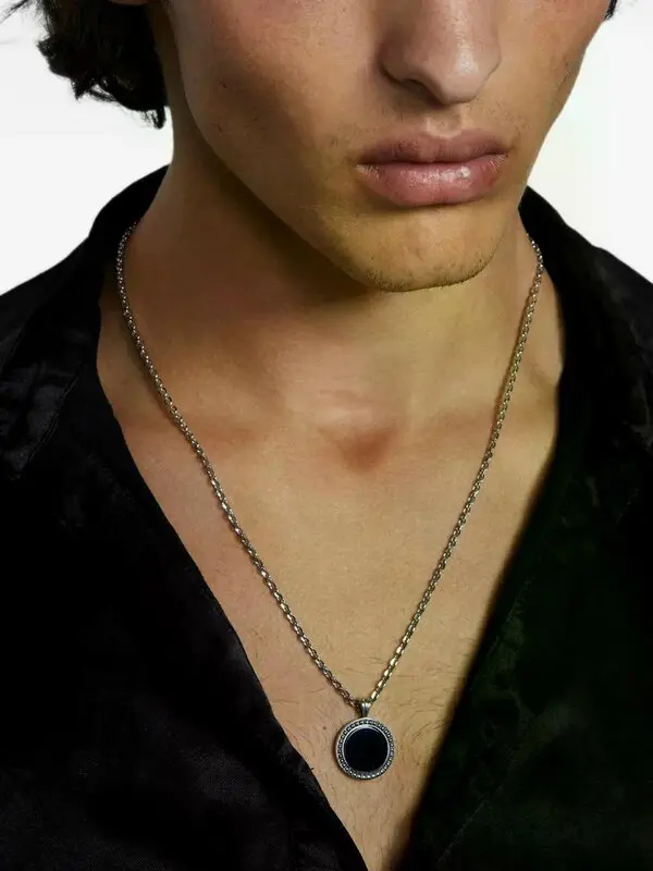 Emanuele Bicocchi Pyramid Amulet Necklace - Silver