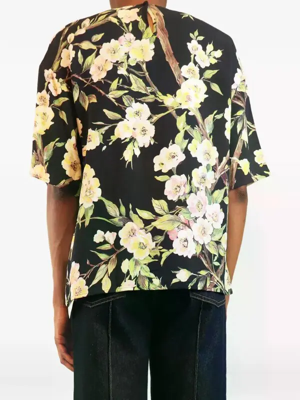 Dolce & Gabbana Floral-print Short-sleeve Top