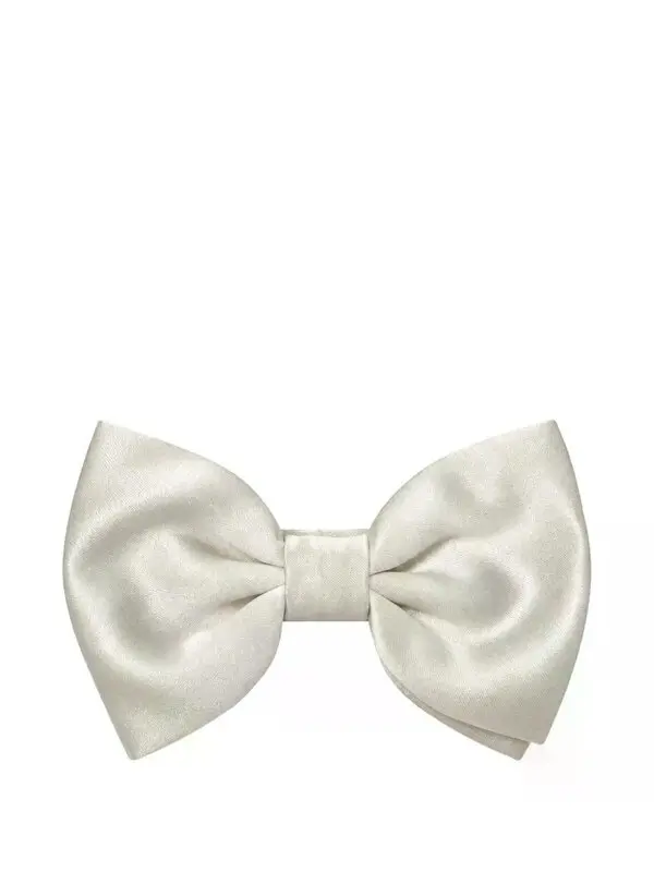 PERSONALITY X Suit Pre-tied Silk Bow Tie - Neutrals