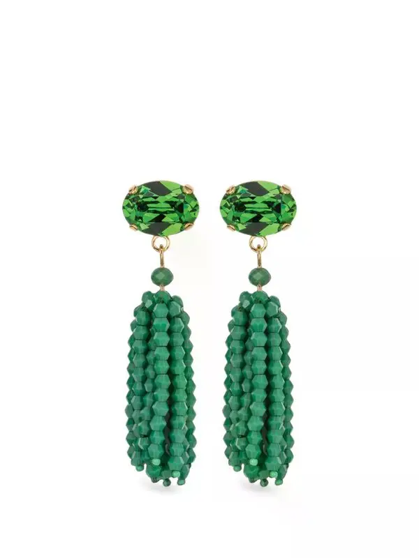 JENNIFER BEHR Ryah Crystal-embellished Tassel Earrings