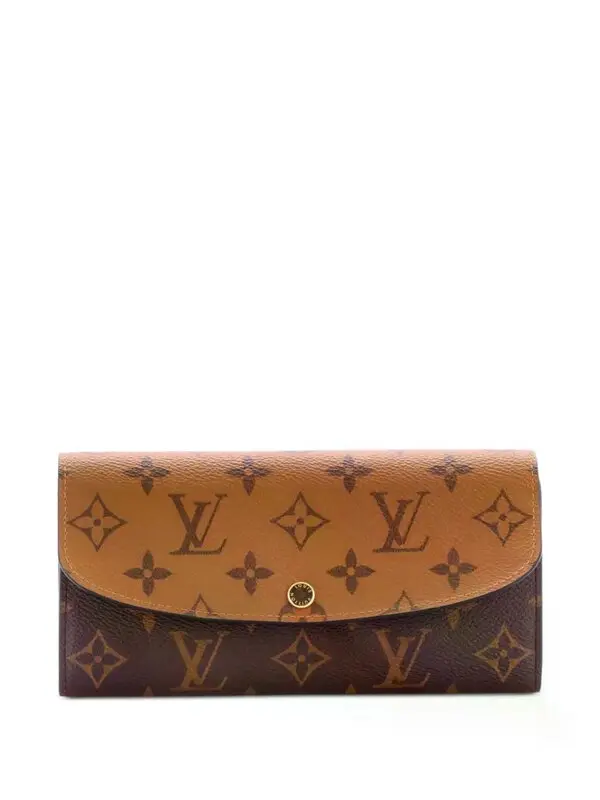 LOUIS VUITTON Emilie Wallet Reverse Monogram Canvas Small Wallets