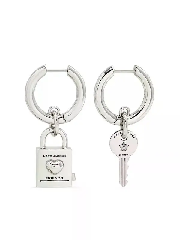 Marc Jacobs Friendship Padlock Hoop Earrings