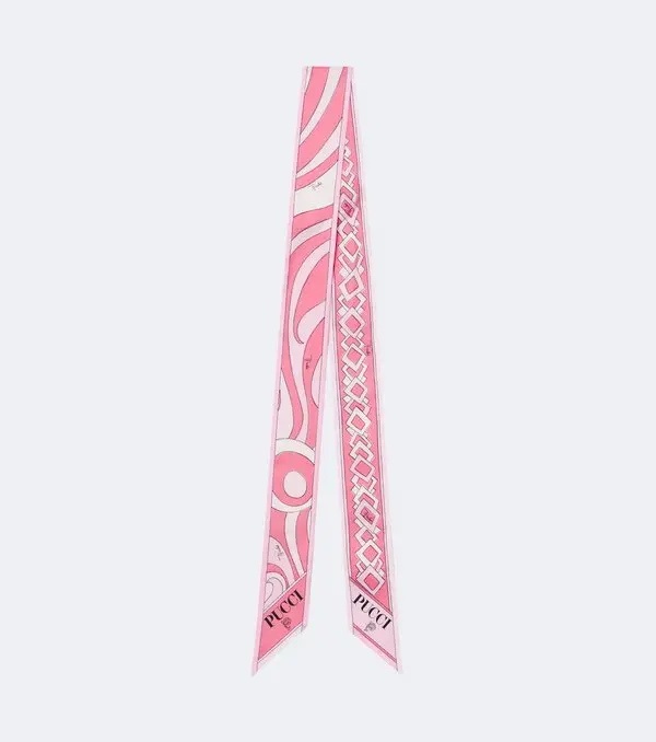 Emilio Pucci Marmo And Trapezio Silk Twill Scarf