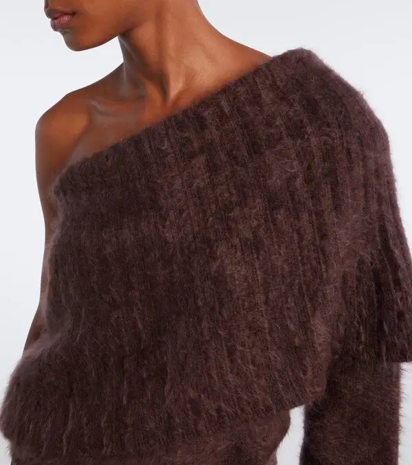 JOSEPH Parwich One-shoulder Cashmere Sweater