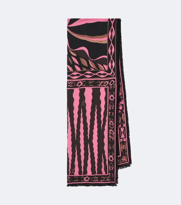 Emilio Pucci Printed Silk Twill Scarf