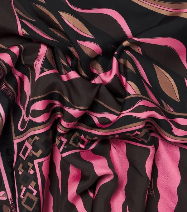 Emilio Pucci Printed Silk Twill Scarf