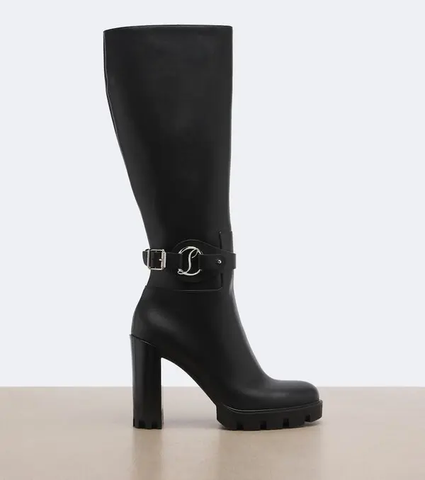 CHRISTIAN LOUBOUTIN Dianouchette Leather Knee-high Boots