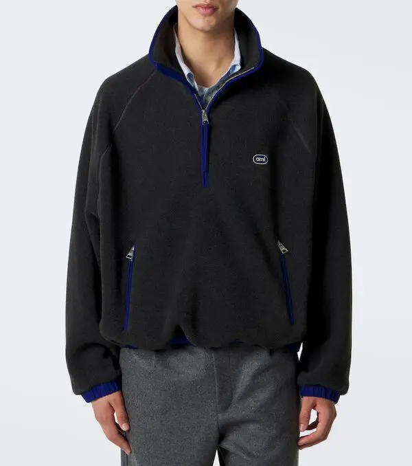 AMI Paris Oversized Fleece Jacket