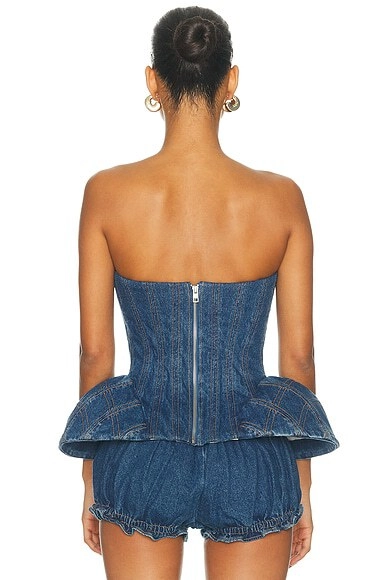 AKNVAS Emmi Corset Denim Top