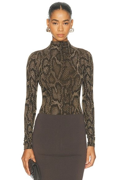 Wolford Shimmering Python String Bodysuit