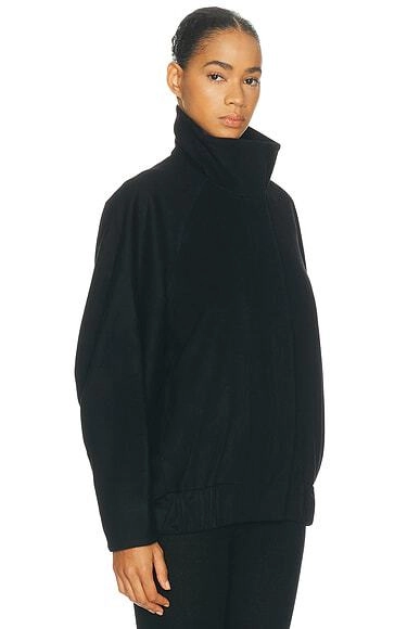 AUTER Italian Wool Batwing Bomber Jacket