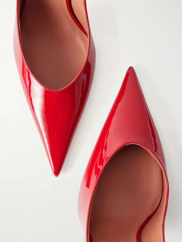 Amina Muaddi Anok 105 Patent-leather Pumps