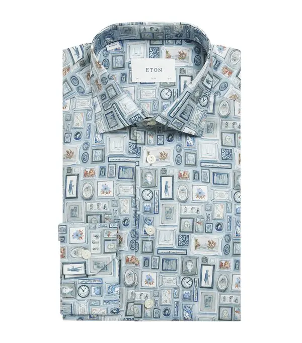 Eton Organic Cotton Printed Shirt