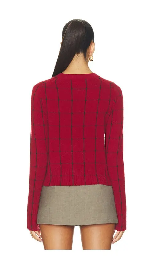 Guest In Residence Shrunken Checker Crew Sweater