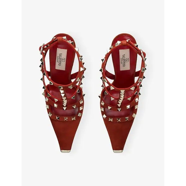 Valentino Garavani Rockstud 100 Suede Pumps