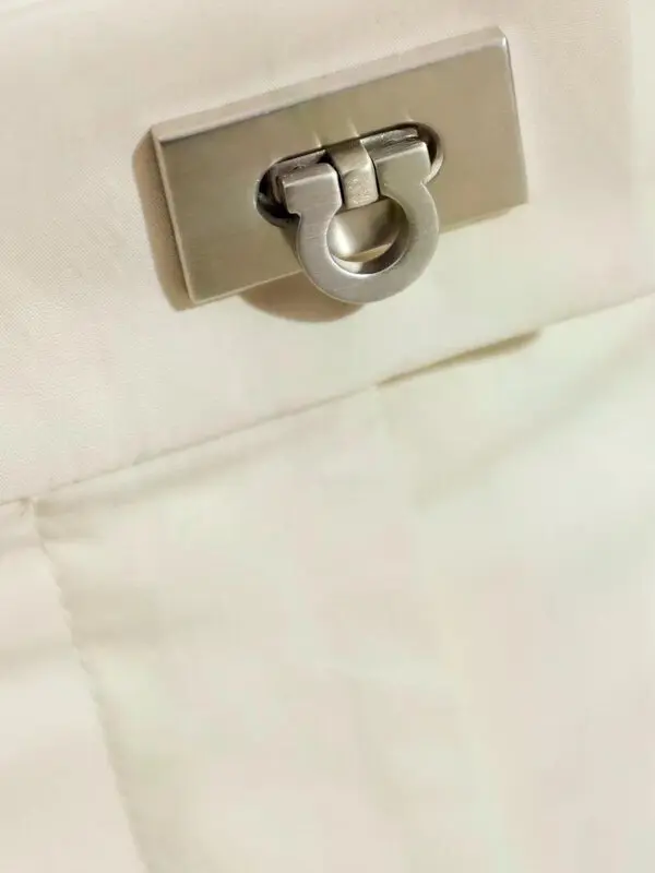 FERRAGAMO Gancini-plaque Trousers