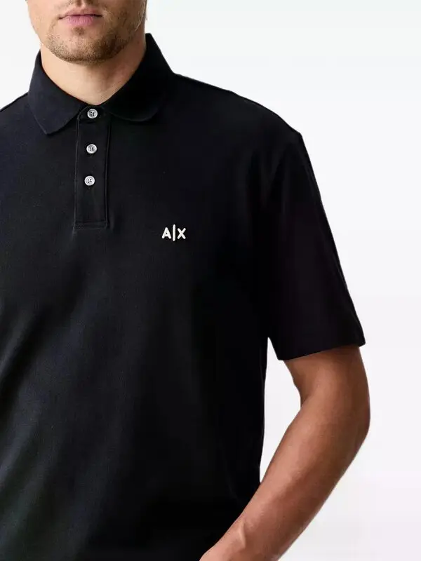 Armani Exchange Logo-embroidered Polo Shirt