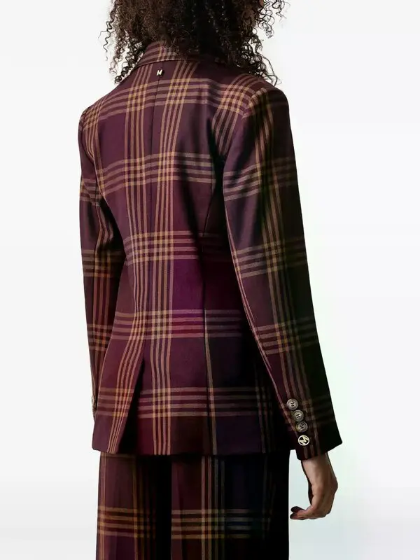 Lola Casademunt Checked Double-breasted Blazer