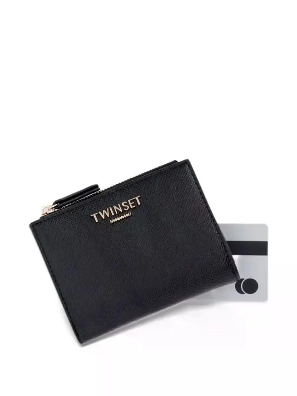 TWINSET Logo-lettering Cross-grain Wallet