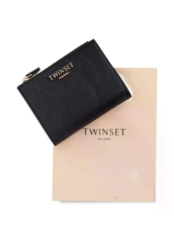 TWINSET Logo-lettering Cross-grain Wallet