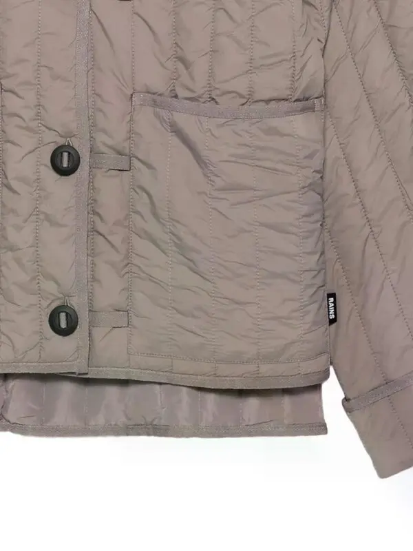Rains Banja Quilted Button-up Jacket