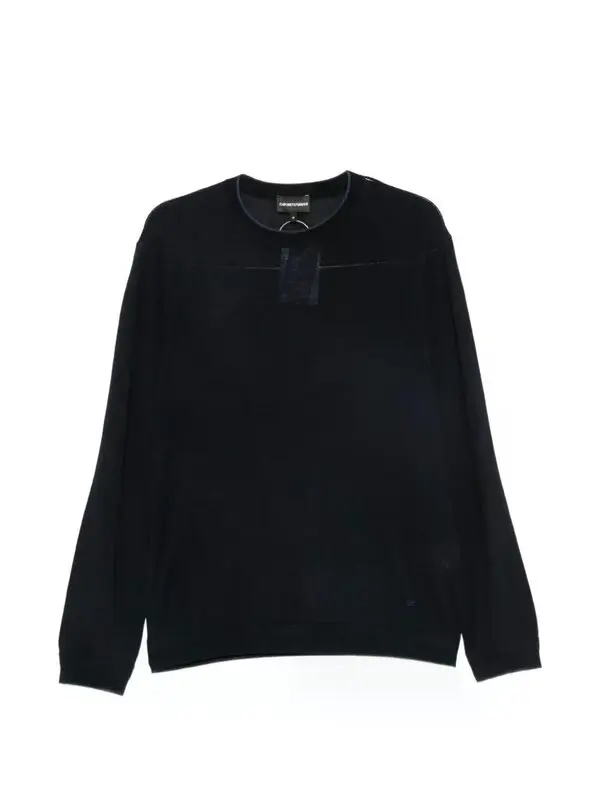 Emporio Armani Logo-patch Crew-neck Sweater