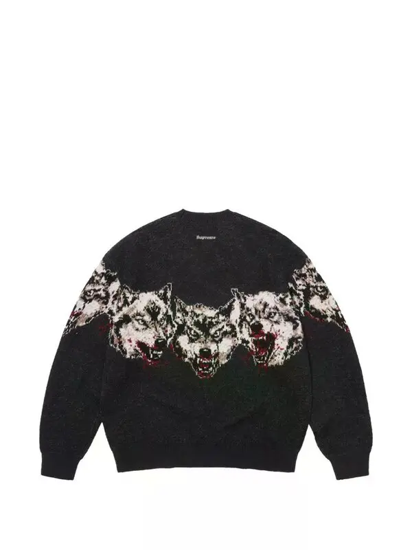 Supreme Wolves Intarsia-knit Sweater