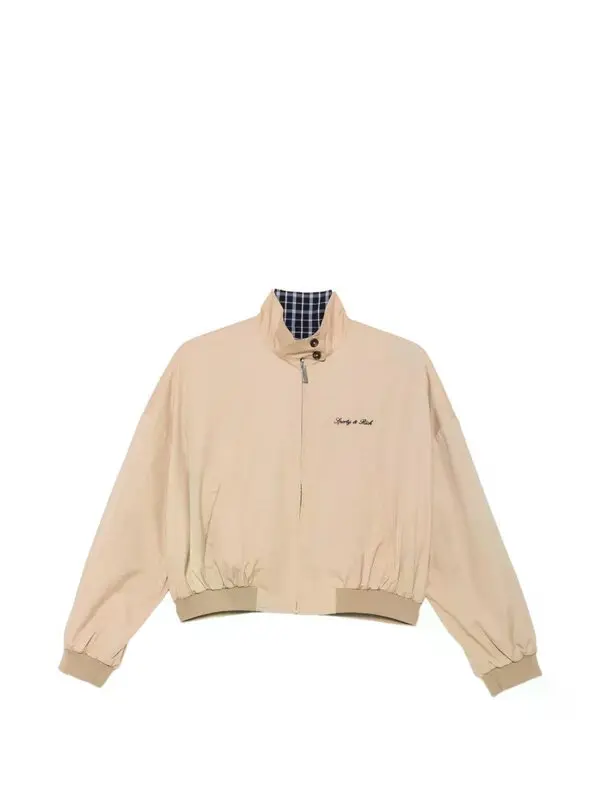 Sporty & Rich Gora Reversible Gingham-check Jacket