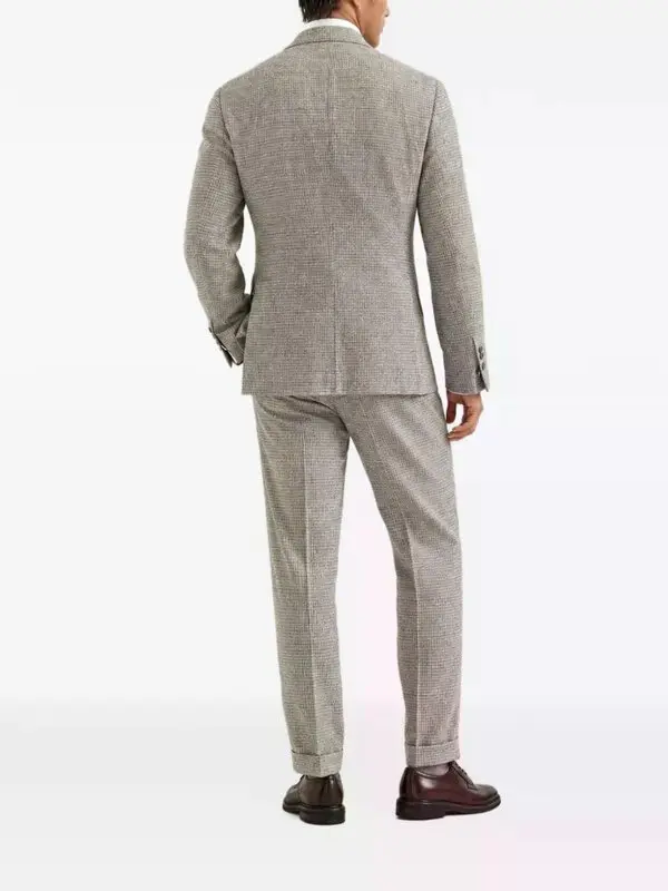 Brunello Cucinelli Checked Single-breasted Suit