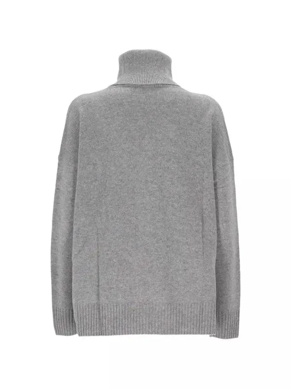 EMMA E GAIA Roll-neck Drop-shoulder Sweater