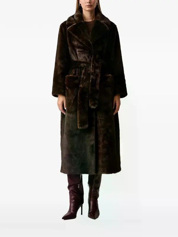 FRACOMINA Classic Long Sleeves Belted Coat